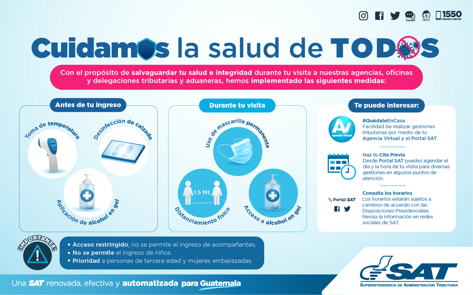 Ubicación y horario de Agencias - Portal SAT