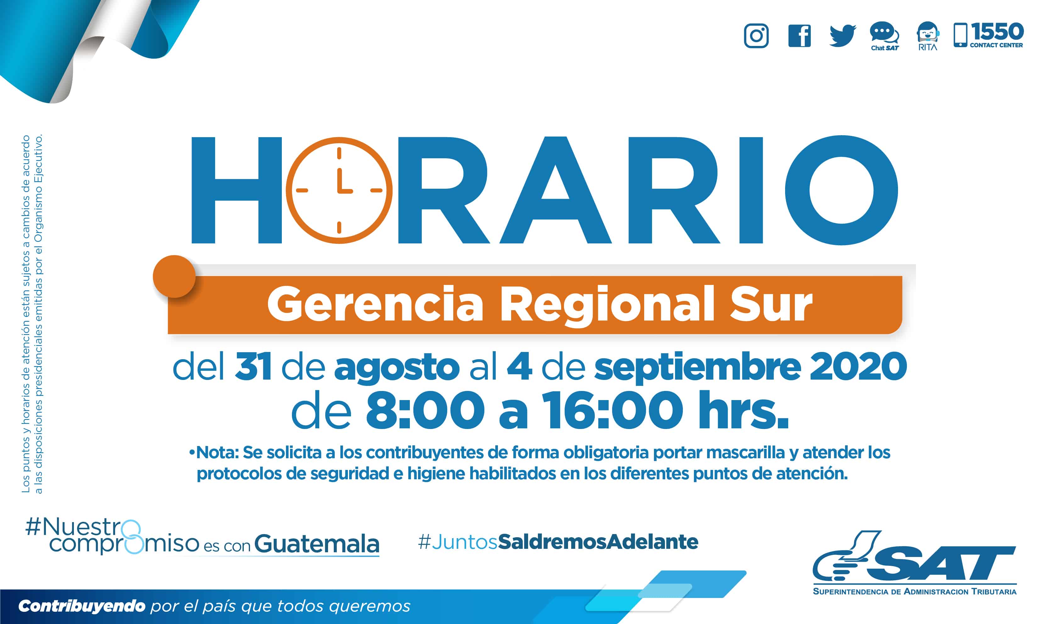 HORARIO 31ago-4sep 2020-09 – Portal SAT